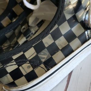 Vans | Shoes | Vans See Through Clear Plastic Checkered Boy Shoes ...